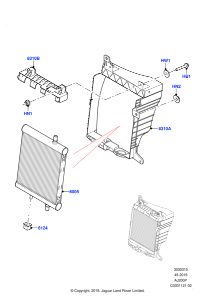LR128291 - Land Rover Deflector - Air | Jaguar Land Rover Classic Parts