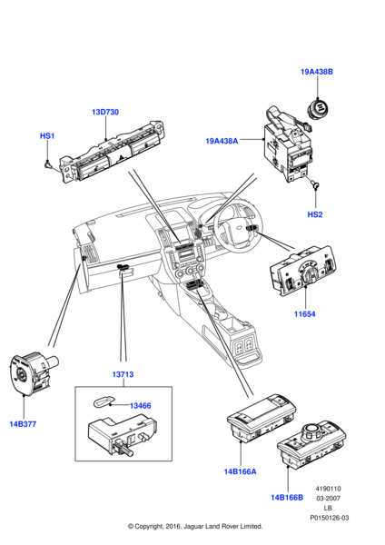 LR005201 - Land Rover Switch - Lighting | Jaguar Land Rover Classic Parts