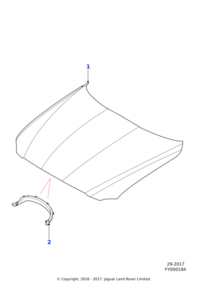 T2H4135 - Jaguar Bonnet panel | Jaguar Land Rover Classic Parts