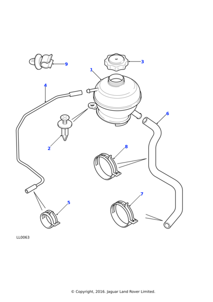 PCF000012 - Land Rover Tank-cooling system expansion | Jaguar Land ...