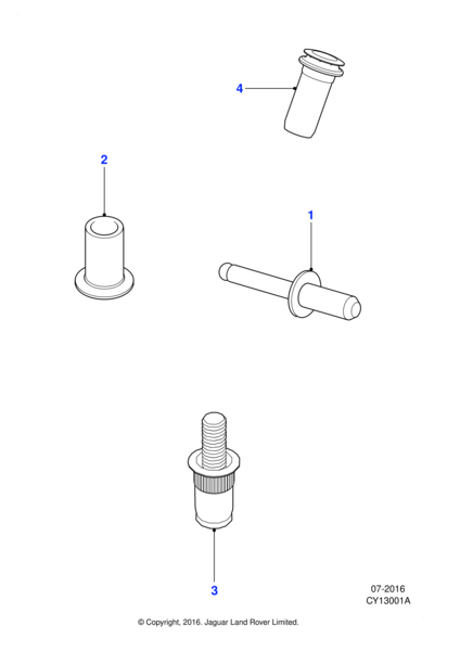 T4K7061 - Jaguar Blind rivet | Jaguar Land Rover Classic Parts
