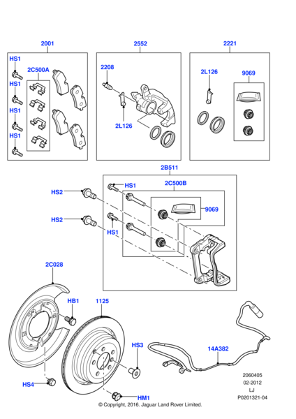 LR015577 - Land Rover Kit - Caliper Brake Pad | Jaguar Land Rover ...