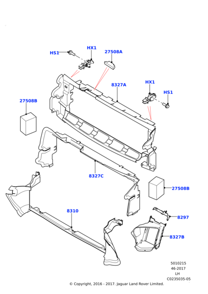 LR069699 - Land Rover Deflector - Air | Jaguar Land Rover Classic Parts
