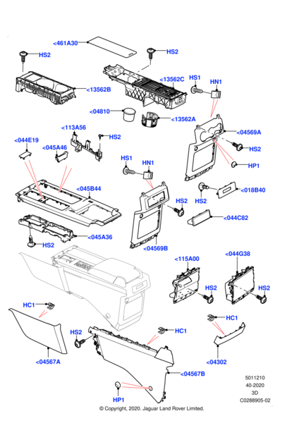 LR135409 - Land Rover Panel - Console | Jaguar Land Rover Classic Parts