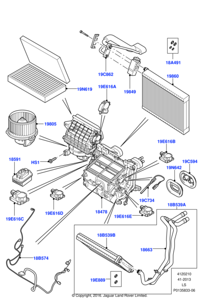 LR017030 - Land Rover Matrix - Heater | Jaguar Land Rover Classic Parts