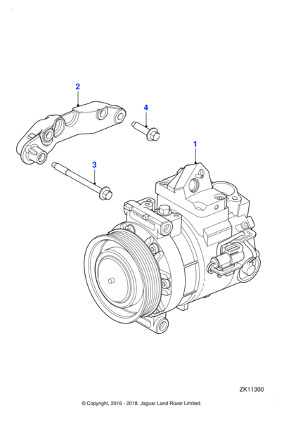 C2D38611 - Jaguar Compressor assembly | Jaguar Land Rover Classic Parts