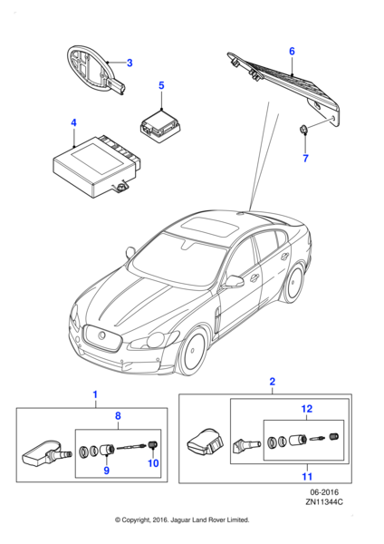 C2P25960 - Jaguar Module TPMS | Jaguar Land Rover Classic Parts