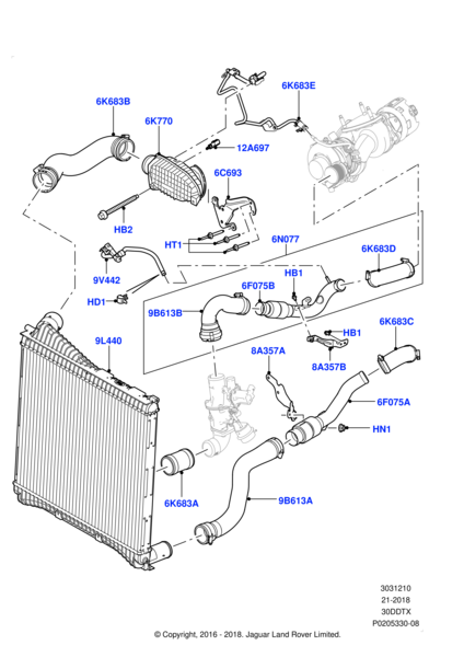 LR019397 - Land Rover Hose | Jaguar Land Rover Classic Parts