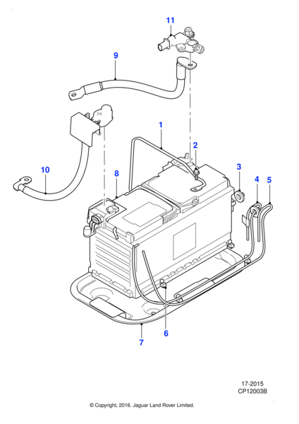 T2H33020 - Jaguar Battery | Jaguar Land Rover Classic Parts