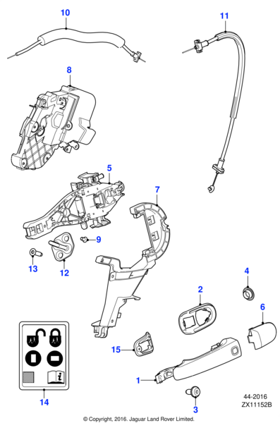 C2D5641 - Jaguar Latch | Jaguar Land Rover Classic Parts