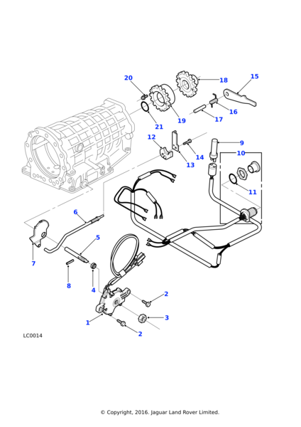 UHB100190 - Land Rover Switch assembly electronic auto transmission ...