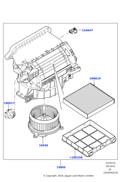 LR035742 - Land Rover Stepper Motor - Heater | Jaguar Land Rover ...