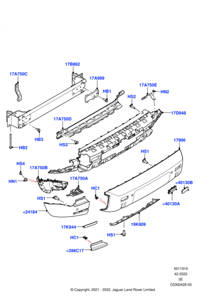 LR129768 - Land Rover Finisher - Bumper | Jaguar Land Rover Classic Parts