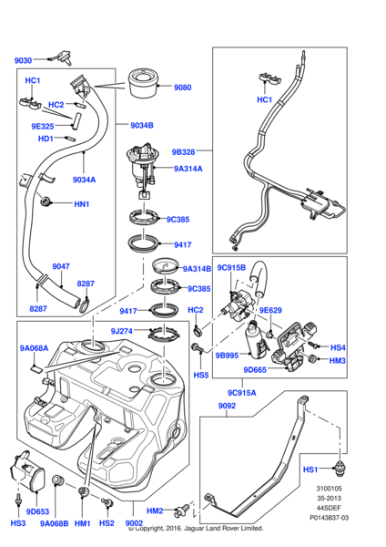 WGC500150 - Land Rover Cover - Fuel Sender | Jaguar Land Rover Classic ...