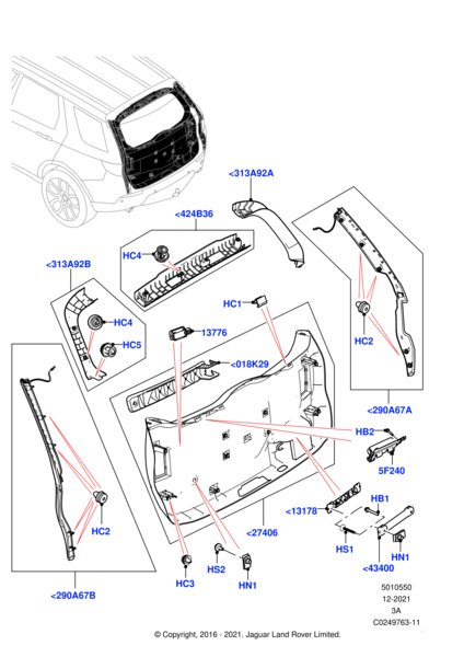 LR123788 - Land Rover Clip | Jaguar Land Rover Classic Parts