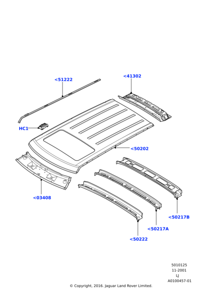 DBC000032LML - Land Rover Weatherstrip | Jaguar Land Rover Classic Parts