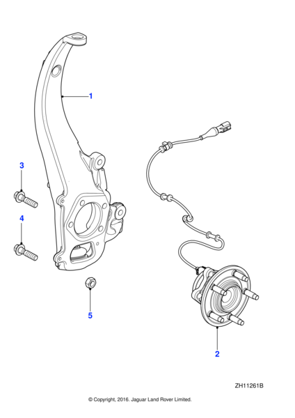 C2D38989 - Jaguar Hub and bearing | Jaguar Land Rover Classic Parts