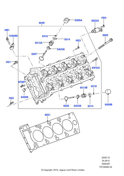 LR026146 - Land Rover Cylinder Head | Jaguar Land Rover Classic Parts
