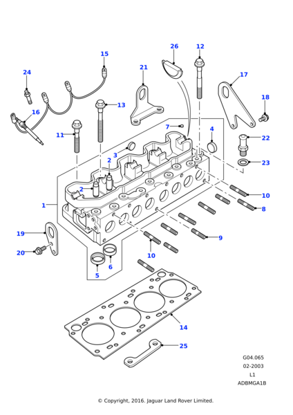 ERR5263 - Land Rover Gasket-Cylinder Head | Jaguar Land Rover Classic Parts