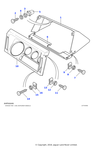 MTC2808 - Land Rover Cowl assembly instrument pack | Jaguar Land Rover ...