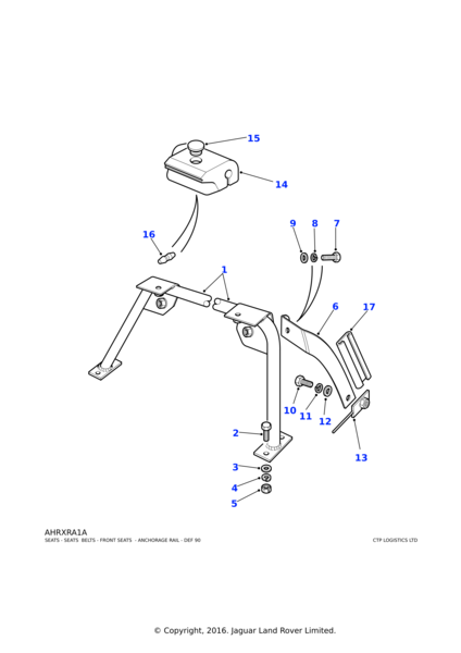 MRC200 - Land Rover Bar-tie-bent forging | Jaguar Land Rover Classic Parts