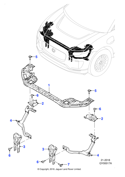 T4K11504 - Jaguar Support frame | Jaguar Land Rover Classic Parts