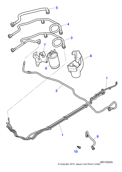 C2S44771 - Jaguar Fuel hose | Jaguar Land Rover Classic Parts