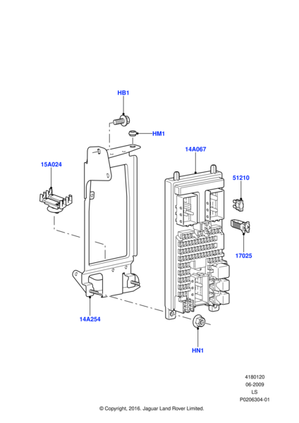 LR032733 - Land Rover Box - Fuse | Jaguar Land Rover Classic Parts