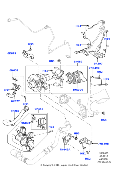 LR044563 - Land Rover Turbocharger | Jaguar Land Rover Classic Parts