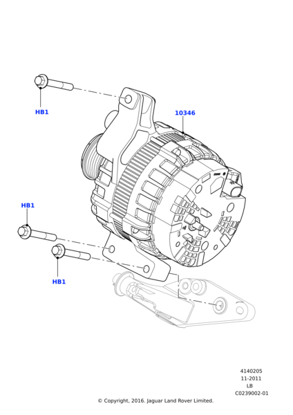 LR028121 - Land Rover Alternator | Jaguar Land Rover Classic Parts