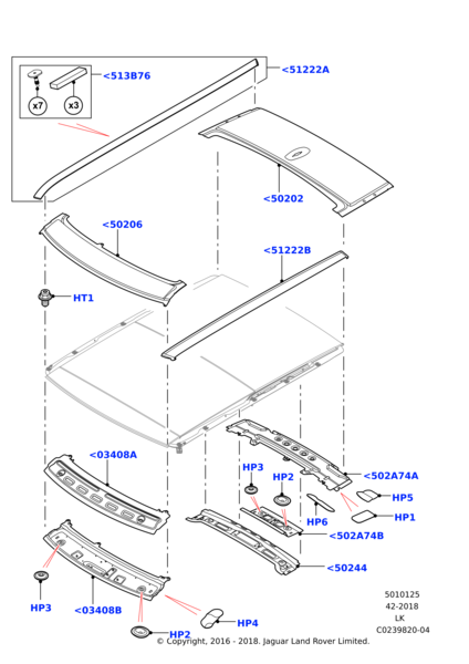 LR113256 - Land Rover Kit - Roof Rail Installation | Jaguar Land Rover ...