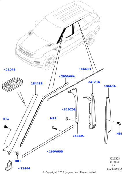 LR118292 - Land Rover Finisher | Jaguar Land Rover Classic Parts