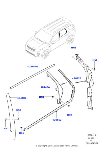 LR058484 - Land Rover Finisher | Jaguar Land Rover Classic Parts