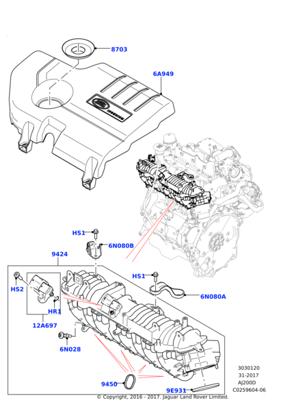 LR090375 - Land Rover Sensor - Air Charge Temperature | Jaguar Land ...