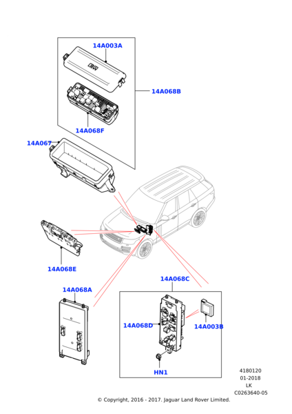 LR068358 - Land Rover Box - Fuse | Jaguar Land Rover Classic Parts