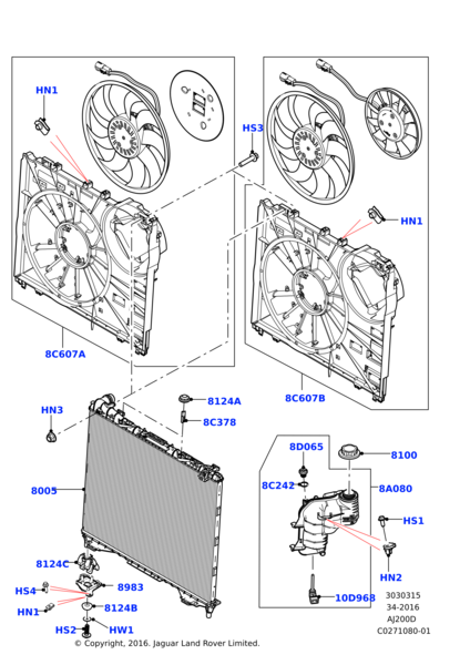 LR090625 - Land Rover Radiator | Jaguar Land Rover Classic Parts