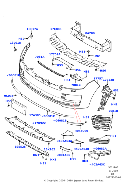 LR116188 - Land Rover Reinforcement | Jaguar Land Rover Classic Parts