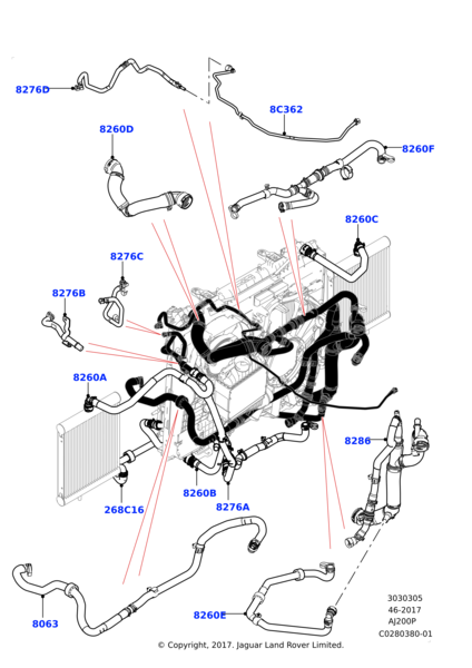 LR100554 - Land Rover Hose | Jaguar Land Rover Classic Parts