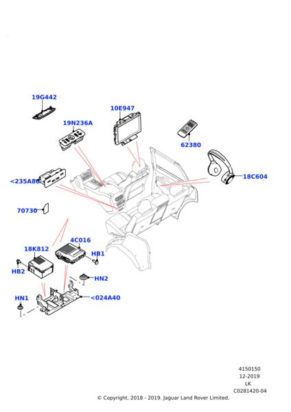 LR110522 - Land Rover UNIT - INFOTAINMENT CONTROL | Jaguar Land Rover ...