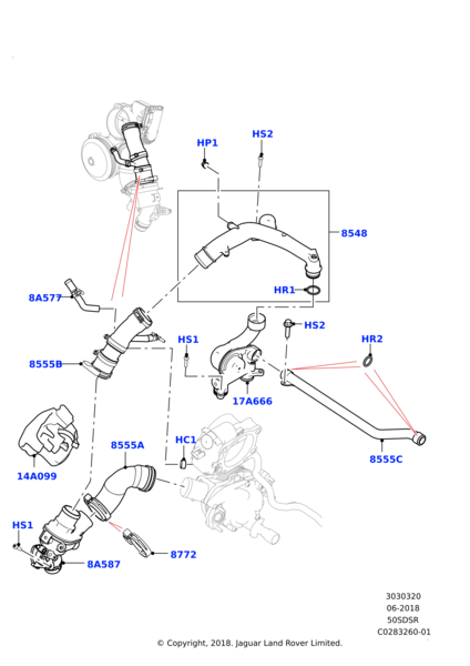 LR107347 - Land Rover Thermostat And Housing | Jaguar Land Rover ...