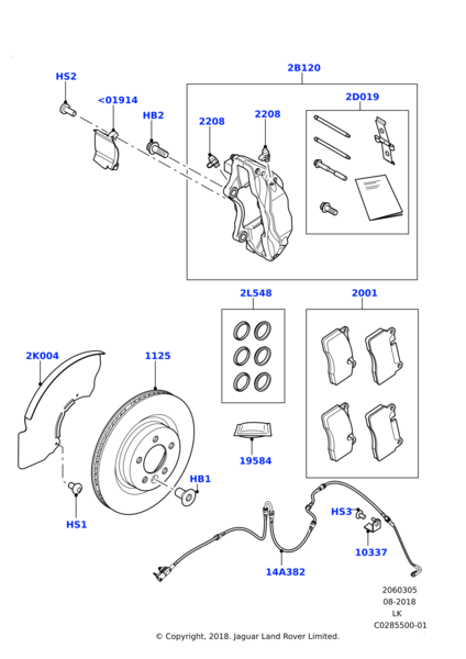 LR110072 - Land Rover Kit - Brake Caliper Attachment | Jaguar Land ...