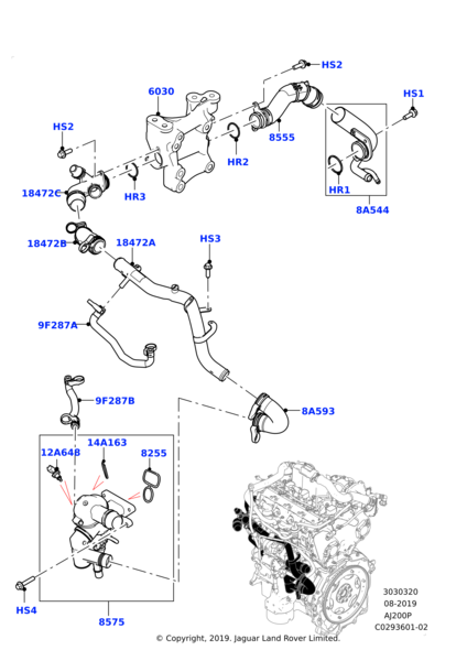 LR115276 - Land Rover Hose - Heater Water | Jaguar Land Rover Classic Parts