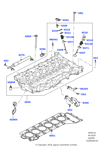 LR121800 - Land Rover Tensioner - Timing Chain | Jaguar Land Rover ...