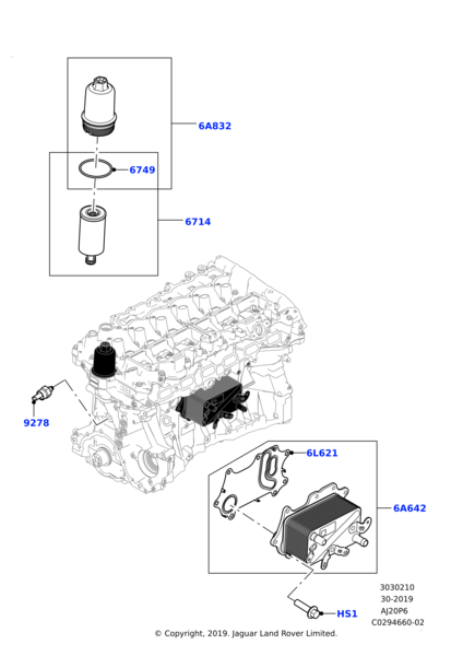 LR133455 - Land Rover Filter - Oil | Jaguar Land Rover Classic Parts