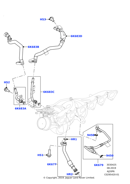 LR121417 - Land Rover Hose | Jaguar Land Rover Classic Parts