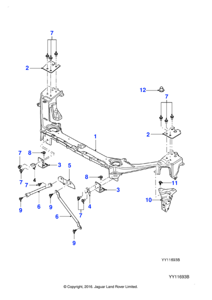 C2D39469 - Jaguar Fender support bracket | Jaguar Land Rover Classic Parts