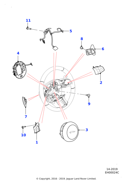 C2Z29254 - Jaguar Airbag module | Jaguar Land Rover Classic Parts