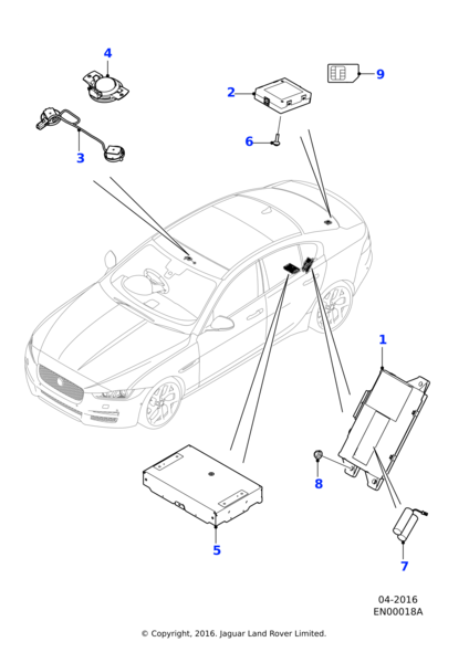 T2H22427 - Jaguar Telematics control module | Jaguar Land Rover Classic ...