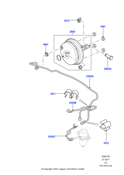 SJJ500090 - Land Rover Kit - Brake Booster Repair | Jaguar Land Rover ...