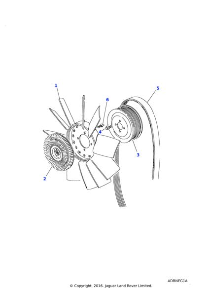 ERR3287 - Land Rover Belt-polyvee coolant pump | Jaguar Land Rover ...